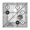 Creative Grids Cat's Cradle Ruler for Craft, Fabric Cutting & Sewing ...