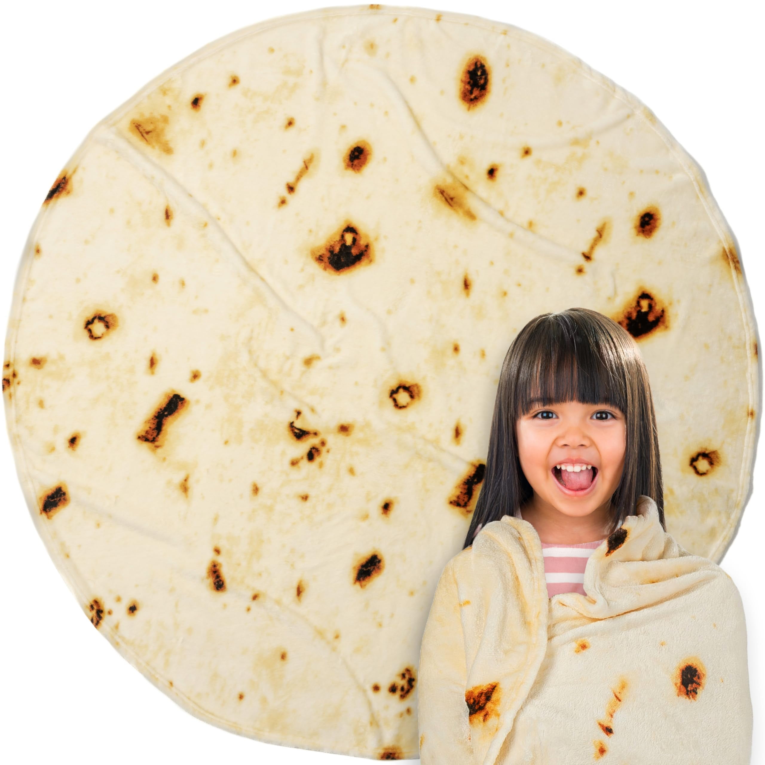 PAVILIA Burrito Tortilla Manta de doble cara envoltura de harina de ...