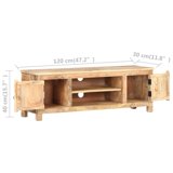 vidaXL TV Stand 47.2"x11.8"x15.7" Rough Mango Wood - Walmart.com