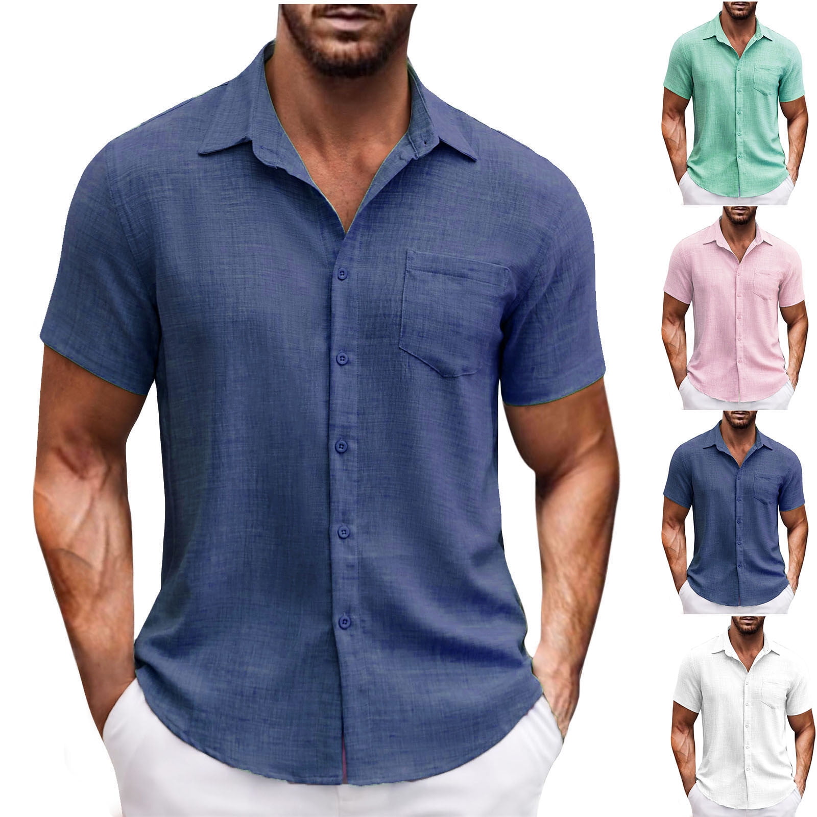 Click here for Uveasisha Holiday Sales Mens Linen Beach Shirts So... prices