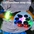 2Pcs Reflective LED Light Bracelets Rechargeable LED Slap Glowing Night ...