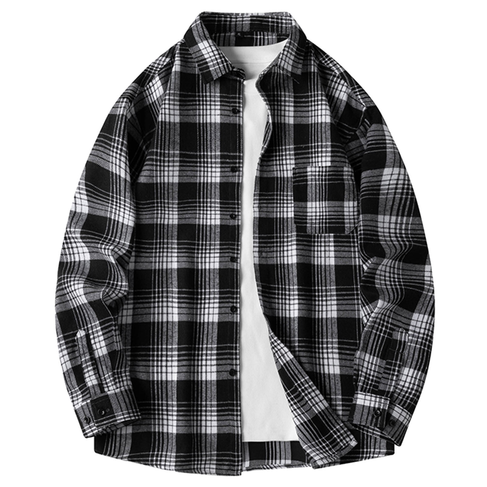 Click here for Cllios Mens Long Sleeve Plaid Shirts Mens Button D... prices