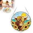 BAOPAI 8-Inch DIY Acrylic Puzzle Suncatcher Window Hanging - Stained ...