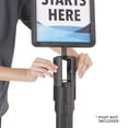 US Weight Plastic Stanchion Sign Holder with Plexiglass Covers for USW ...