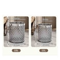 Transparent Minimalist Universal Wastebasket With Wavy Design For Home ...