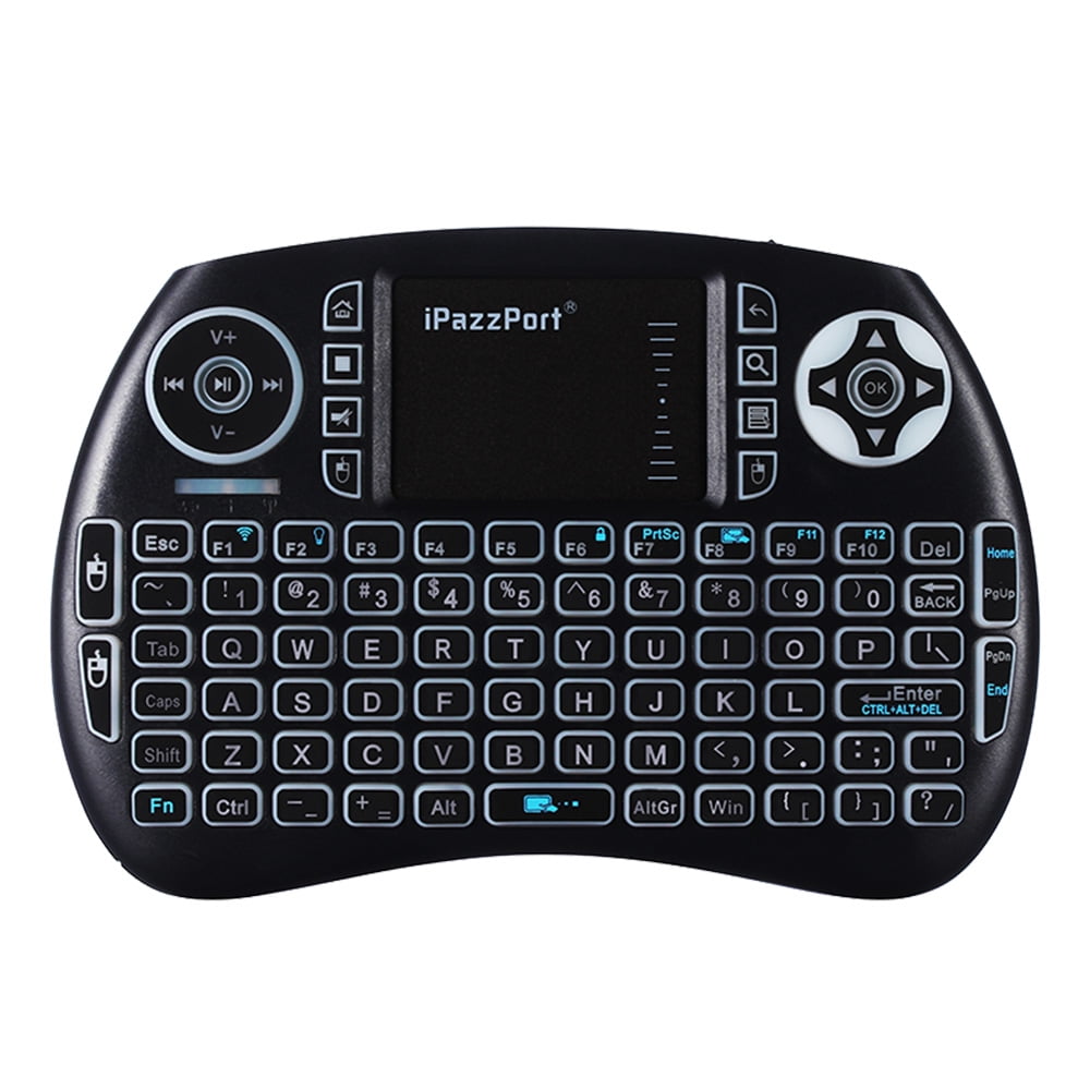 iPazzPort Bluetooth Mini Wireless QWERTY Keyboard and Mouse Touchpad ...
