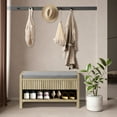 ARKANTOS Fluted Shoe Benches for Entryway with Storage Cushion and 2 ...