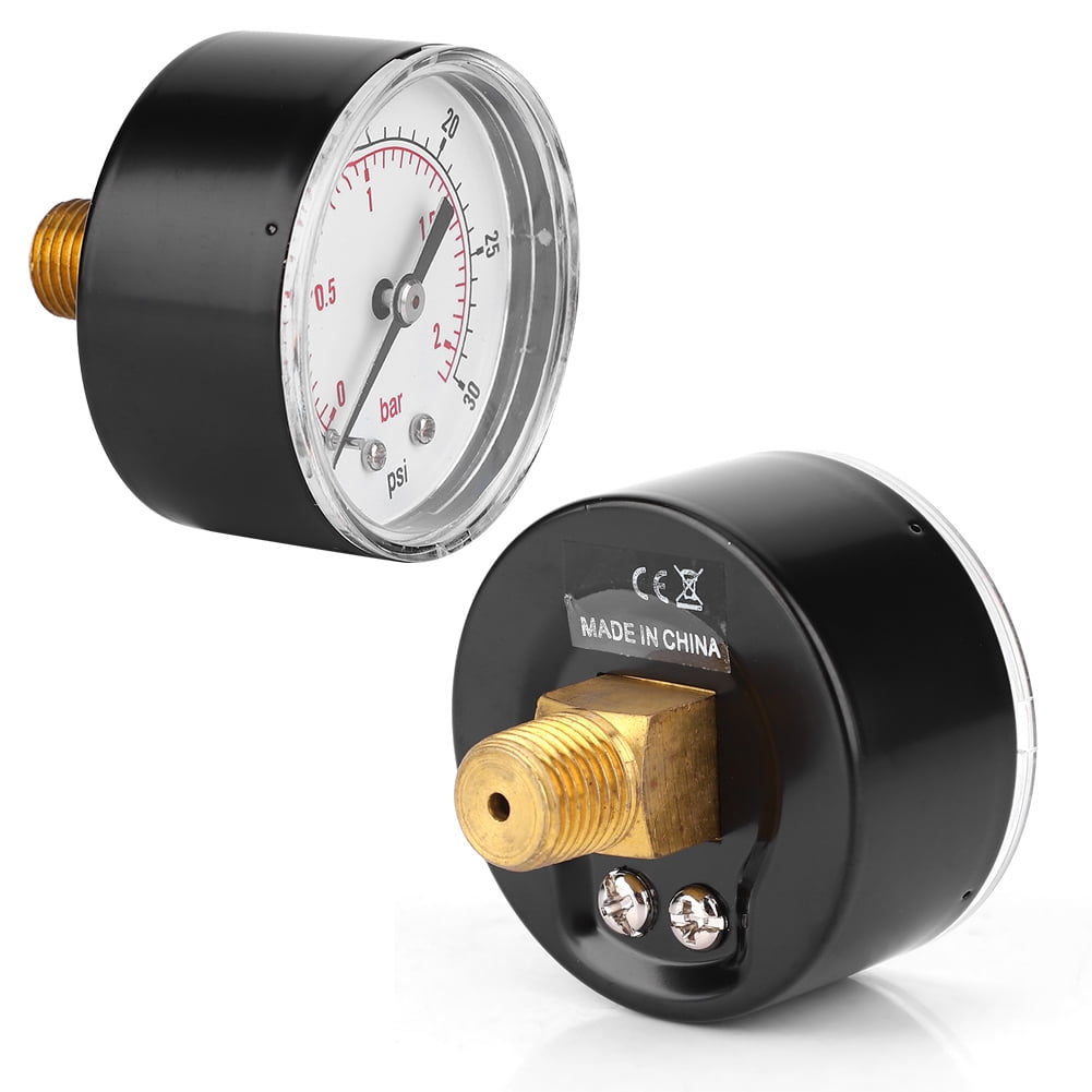 Manómetro BSPT, manómetro de presión con dial de 50 mm, manómetro de presión de aire, manómetro ...