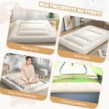 Costway Queen Foldable Portable Futon Mattress for Floor Sleeping with ...