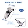 10Pcs Low Voltages Wire Connectors Solderless Not Wire Stripping 2 Way ...