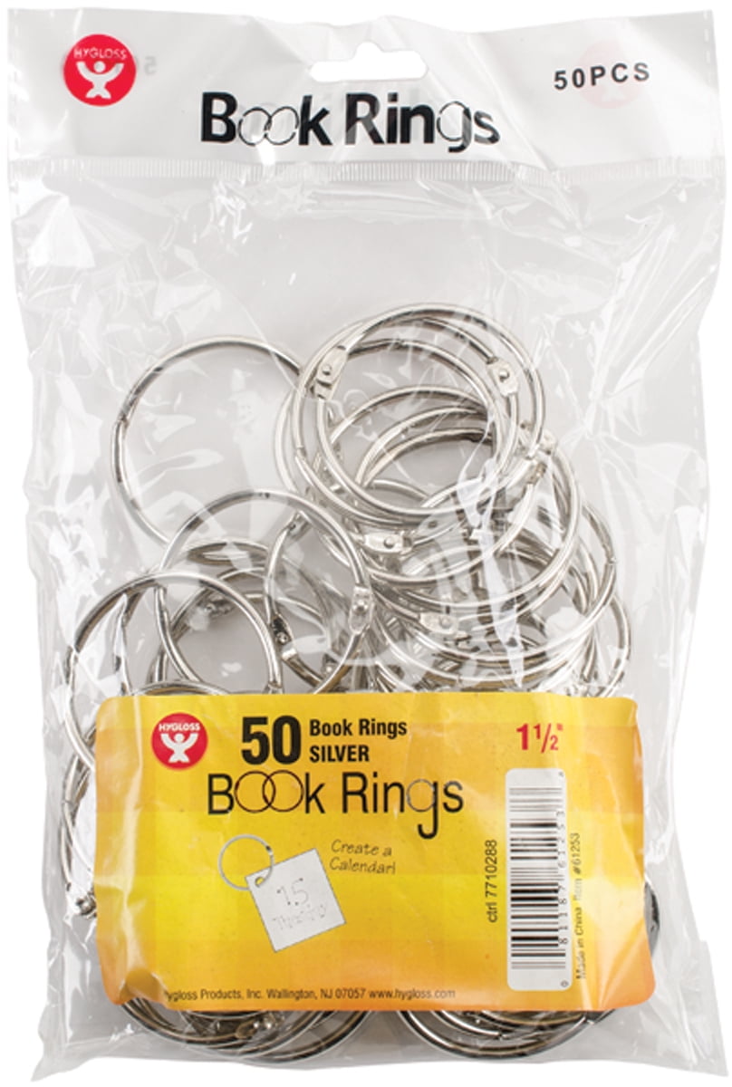 Book Rings 50/Pkg-Silver 1.5" | Walmart Canada