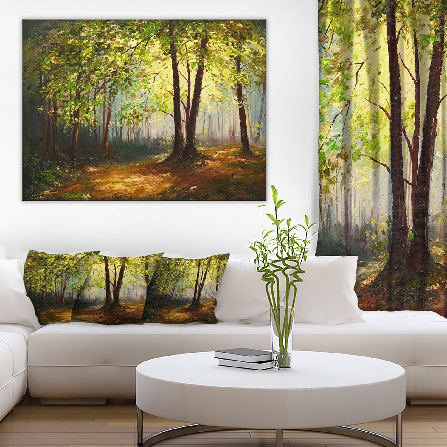 Click here for Designart Design Art Summer Forest Canvas Print 30... prices