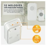 Newhouse Hardware WCMB Wireless Door Chime Kit with Remote, 250 ft ...