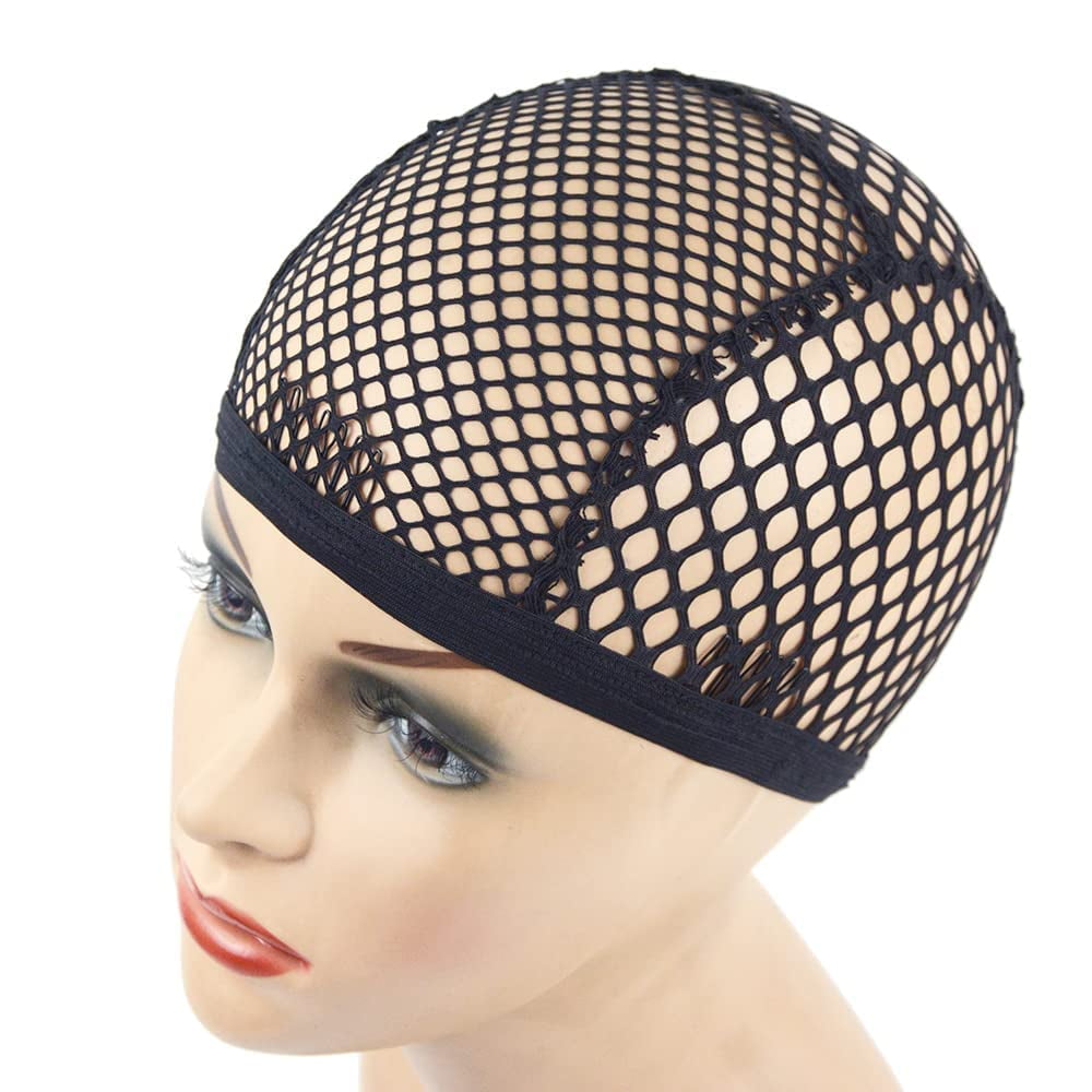 1 Piece Wig Cap Black Stretchable Crochet Wig Cap Mesh Wig Cap for ...