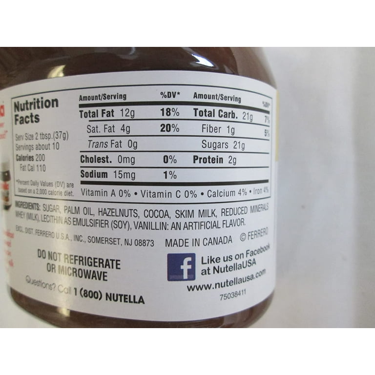 Nutella Label Ingredients