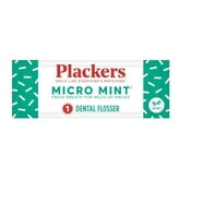 Plackers Dental Floss Picks Micro Mint Flavor, Convenient Back Teeth ...