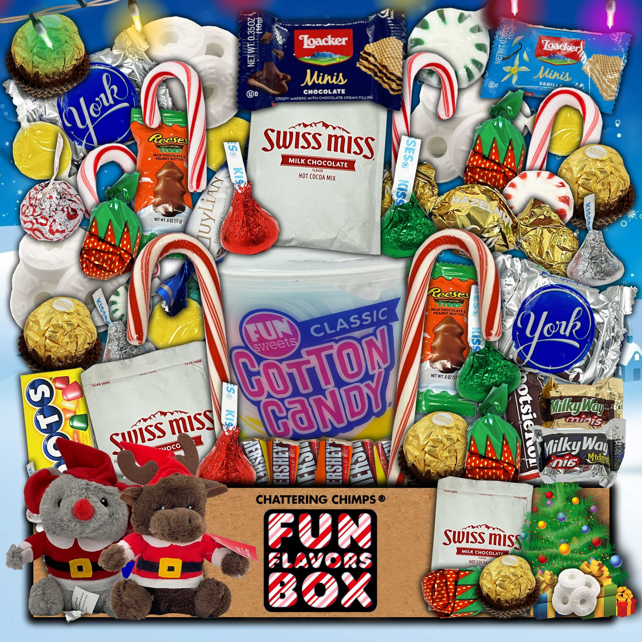 Fun Flavors Box Candy Snack 50 Count Variety Pack Christmas Stocking ...
