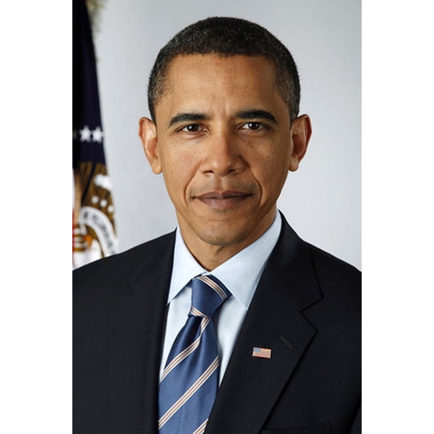 President Barack Obama American Flag 24X36 Poster - Walmart.com