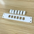 6 Port CAT6 RJ45 Through Coupler Patch Panel w/ Back Bar Wallmount or ...