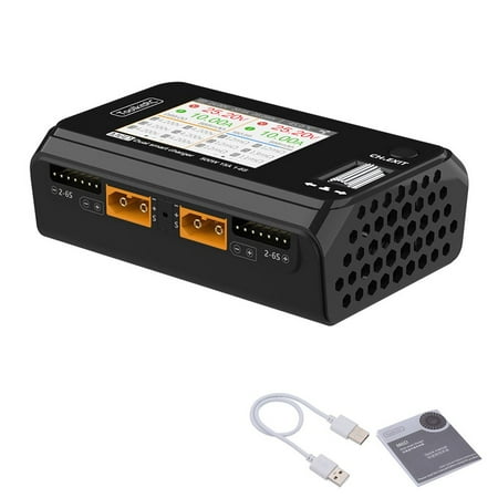 ToolkitRC M6D 250Wx2 15A Dual Channel MINI Smart Charger Discharger For ...