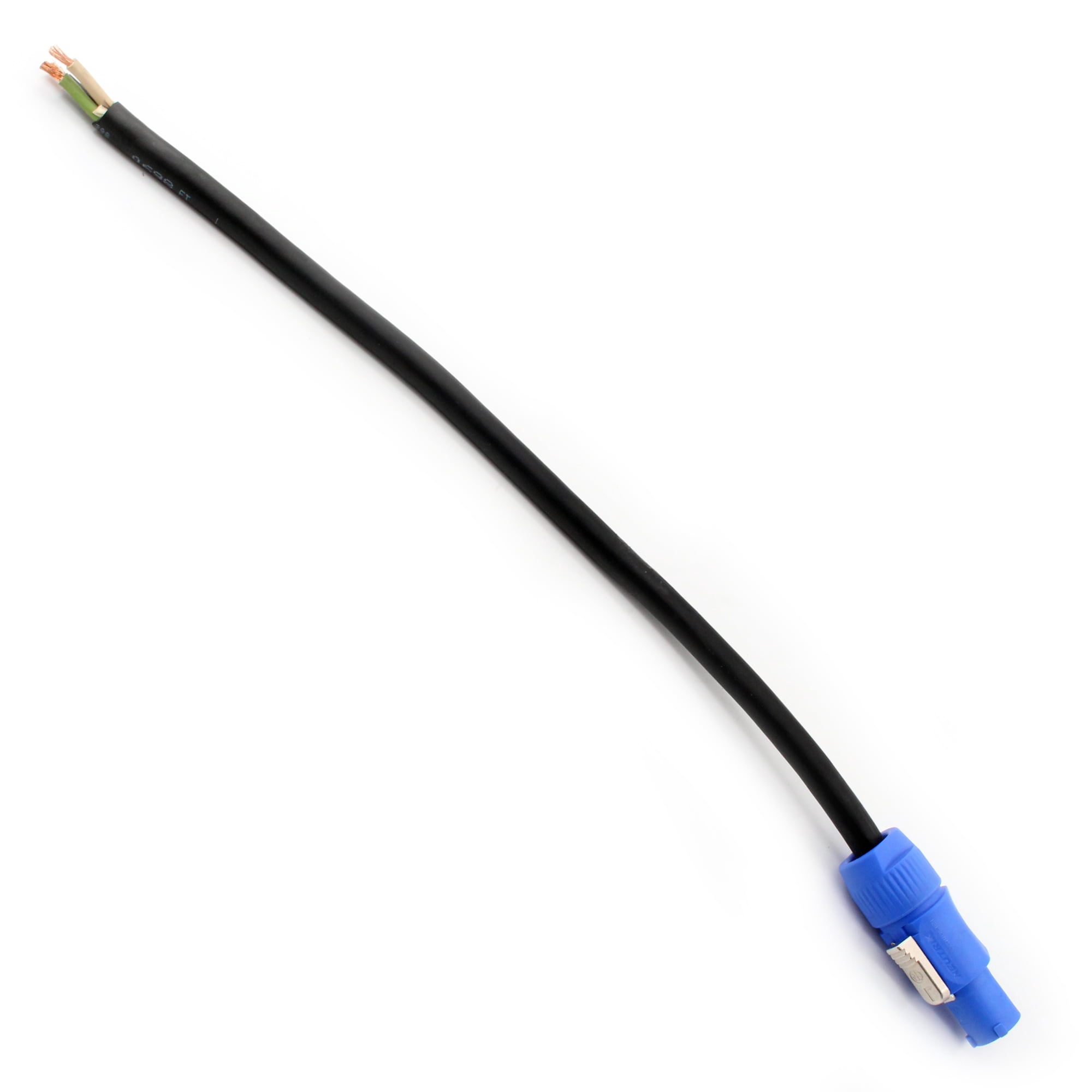 Speaker Power Patch Cord, 12/3 SOOW, Neutrik Powercon NAC3FCA Male to ...