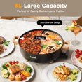 Electric Twin Compartment Hot Pot with Divider, 1350W Temperature ...