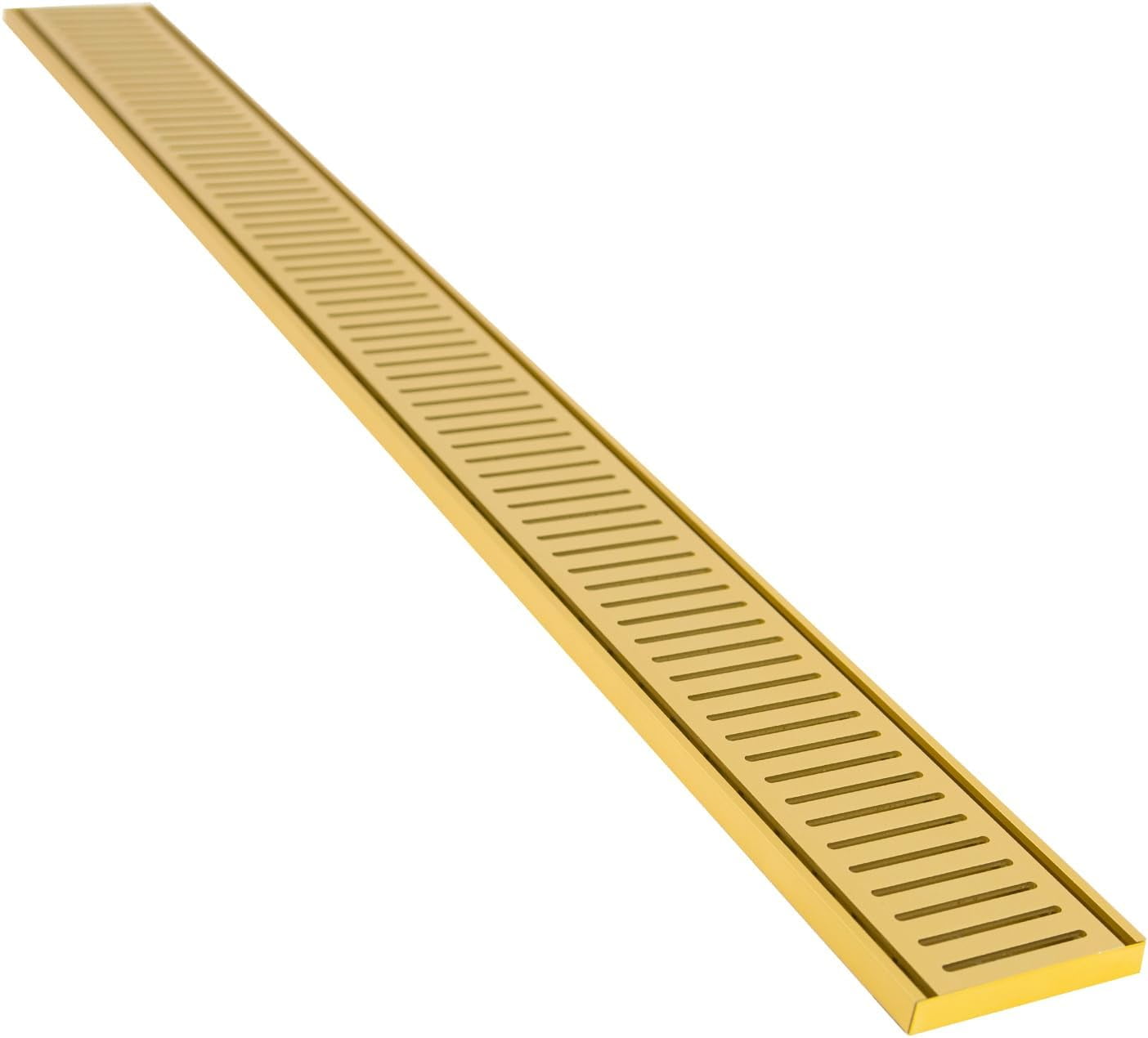 Lauxes 108-inch Linear Shower Drain - Slim Shower drain- Slim Linear ...