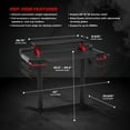 RESPAWN 3000 Gaming Computer Desk - Ergonomic Height Adjustable Gaming ...