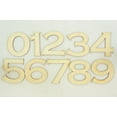 1 Pc, 6 Inch X 1/4 Inch Wood Numbers 2 In The Copperplate Gothic Bold ...