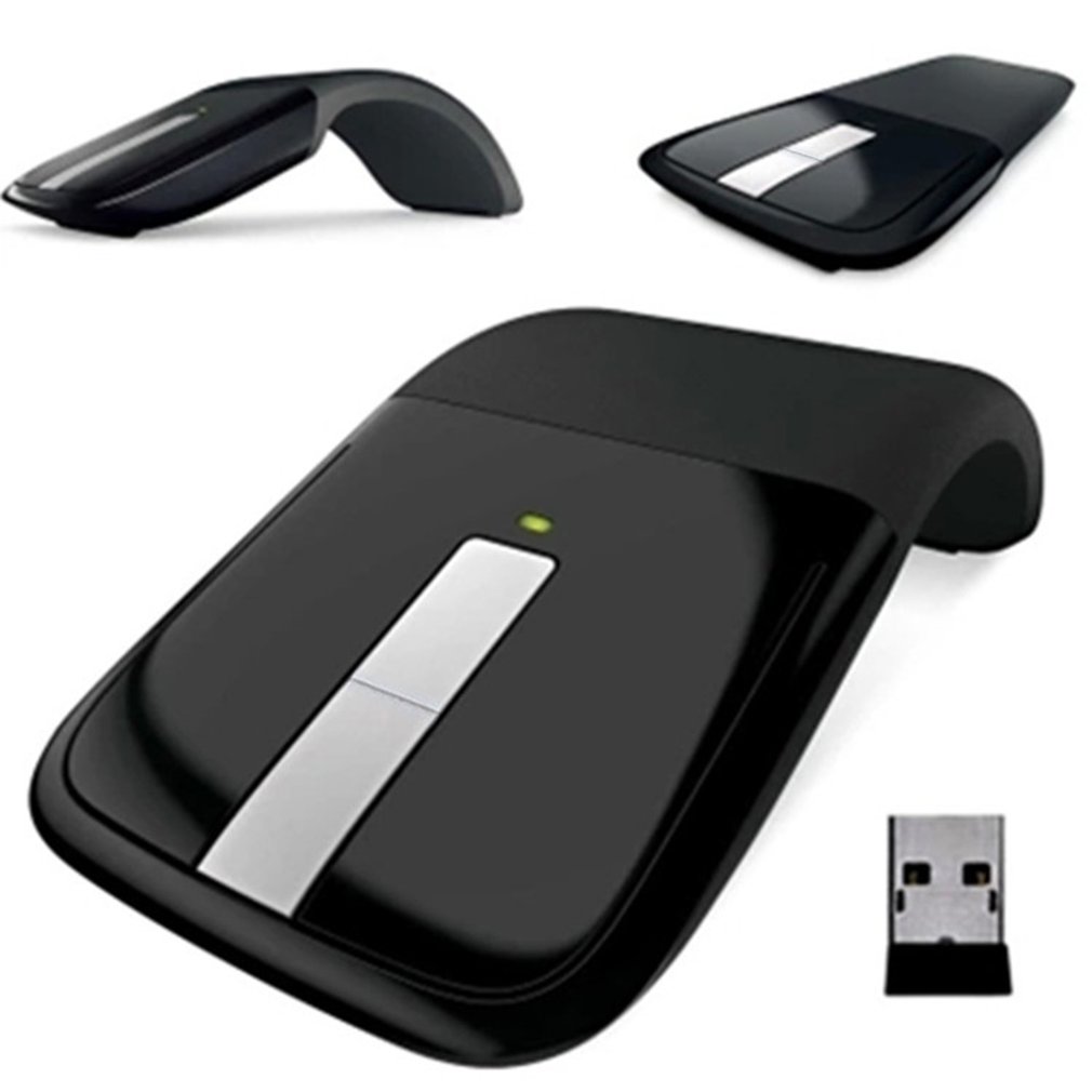 Update Folding Mouse 2.4GHz Arc Touch Wireless Mouse Foldable Optical ...