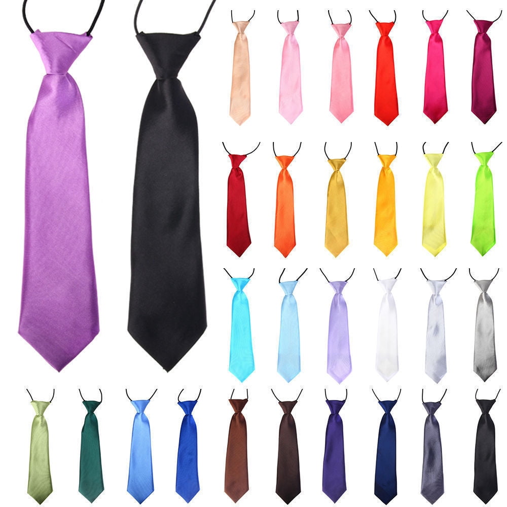 Suéter con corbata pequeña de color liso, corto, para mujeres y niños ...