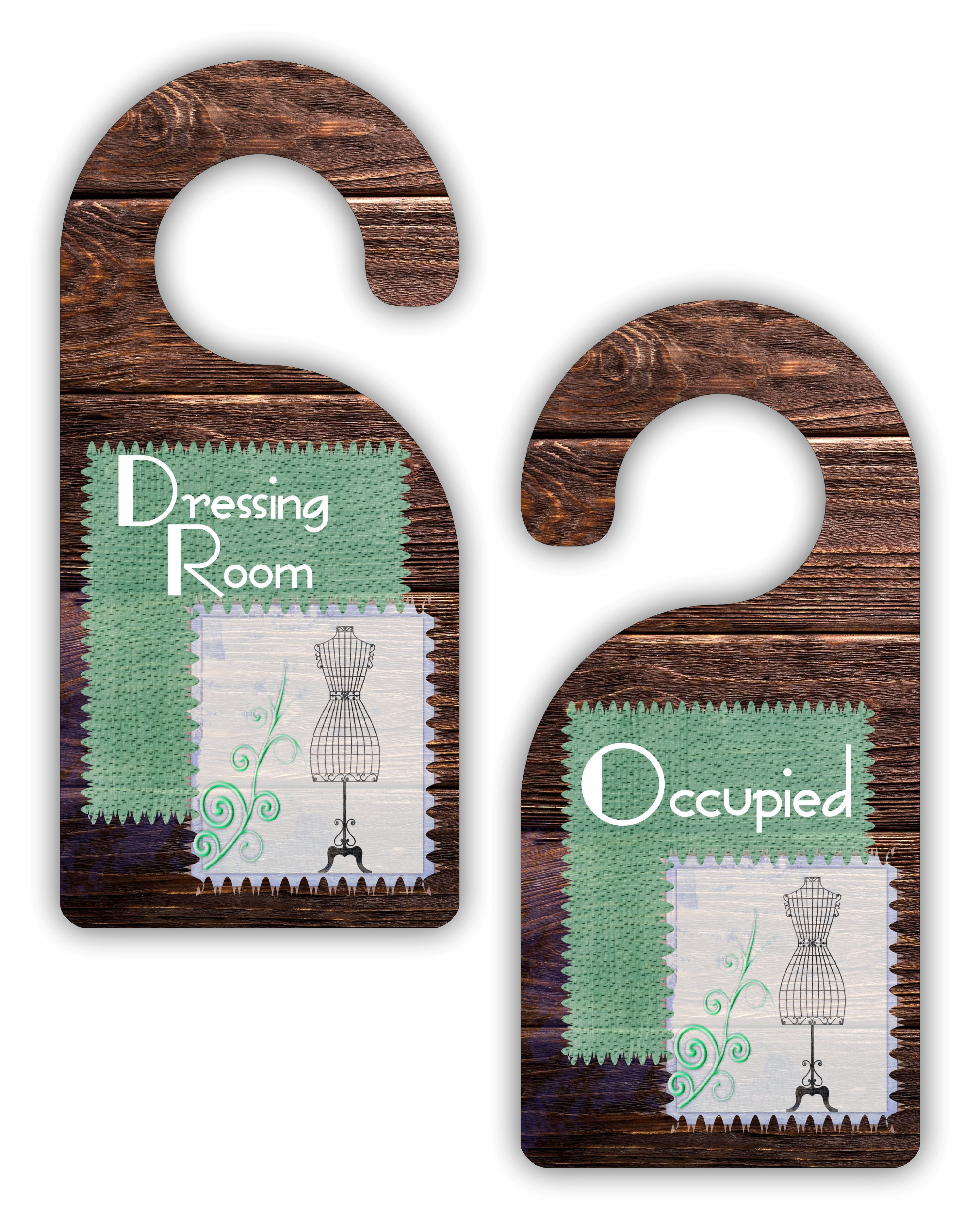Dressing Room - Occupied - Store/Boutique/Closet Door Sign Hanger ...
