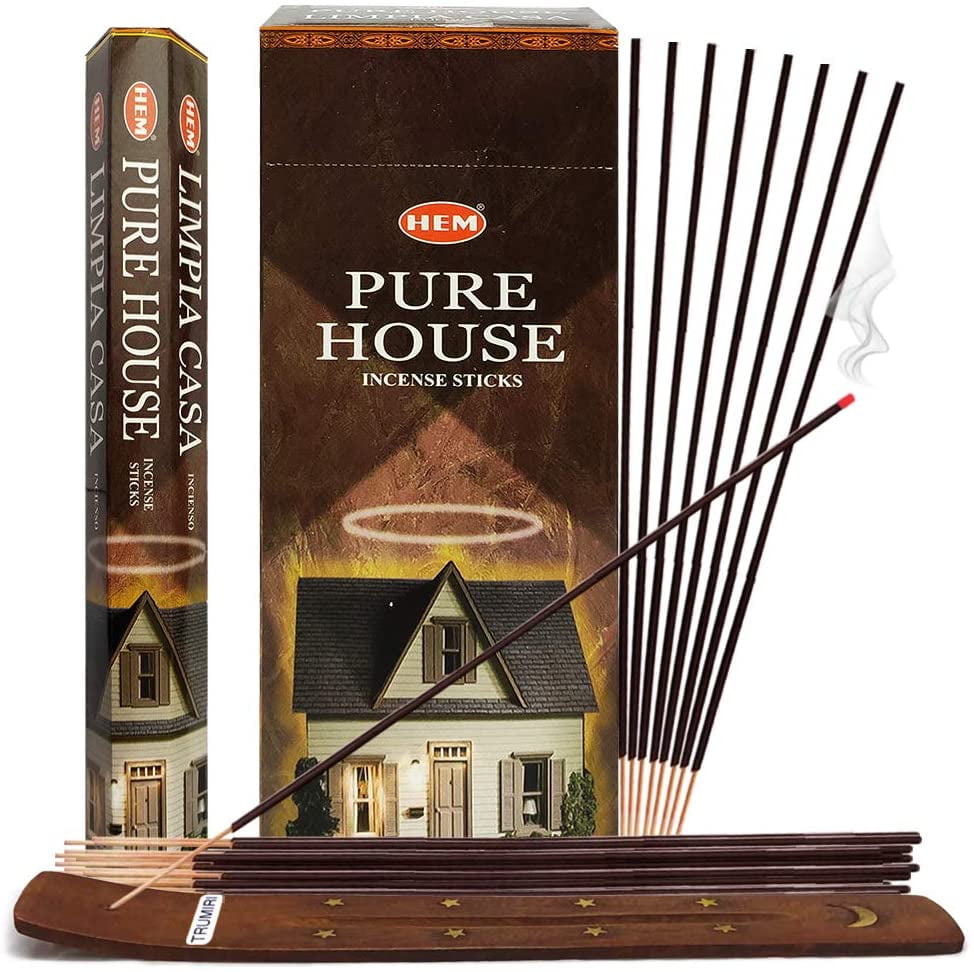 Pure House Incense Sticks And Incense Stick Holder Bundle Insence ...
