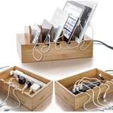 Prosumer's Choice Wooden Multi-Device Desk Rack: Bamboo Mobile Charging ...
