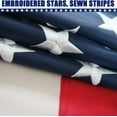 2x3 Ft, Four Brass Grommets , Embroidered Stars, Sewn Stripes, Outdoor ...