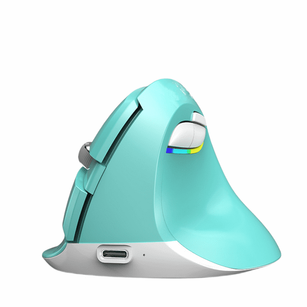 Ergonomic wireless mouse with BT 5.0 and USB receiver Rechargeable ...