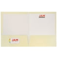 JAM Paper Glossy Two Pocket Folders, Ivory, 6 per Pack - Walmart.com