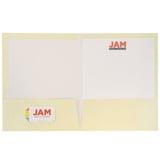JAM Paper Glossy Two Pocket Folders, Ivory, 6 per Pack - Walmart.com