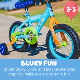 Dynacraft Bluey Kids 12-inch BMX Bike with Training Wheels, Plush Bag ...