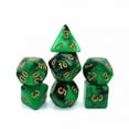 BESTSKY 2026 New Green Mix Black Dice Set Polyhedral Dice for Dungeon ...