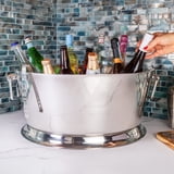 Sol Living Insulated Beverage Tub Large Ice Bucket with Handles Double ...