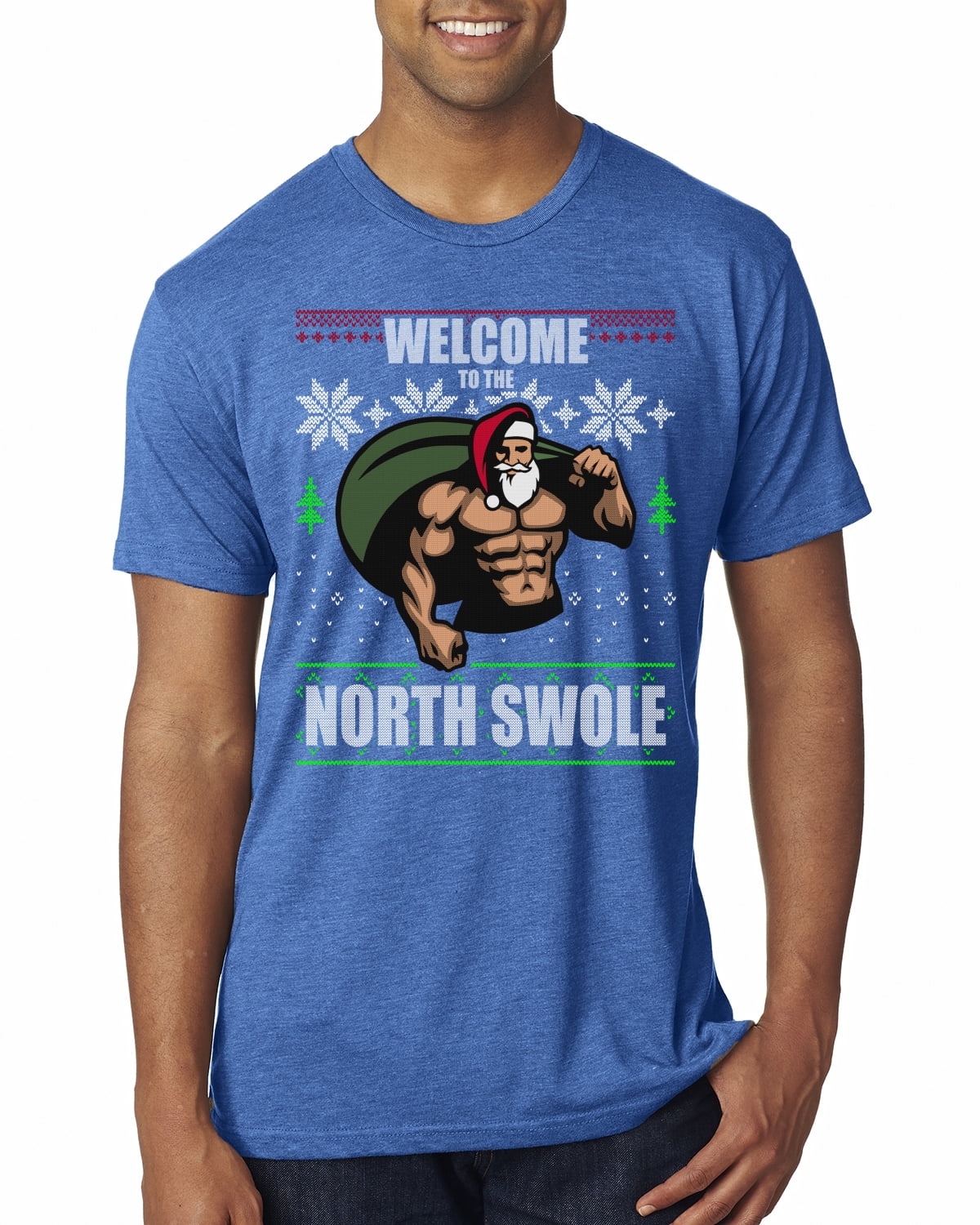 Wild Bobby Funny Santa Gym Lifting Welcome to The North Swol Ugly ...