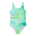 Big Girls One Piece Swimsuit Print Girls Piece Swimsuit Colorful Floral ...