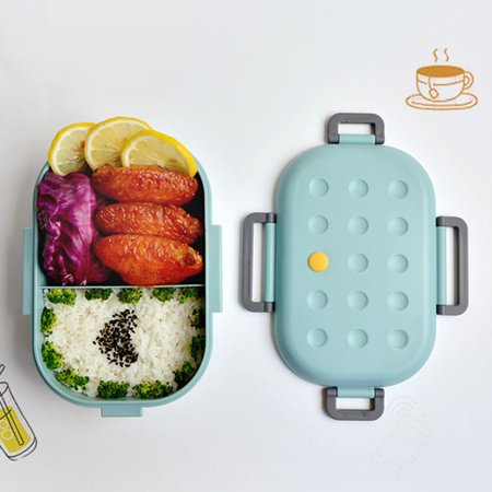 HISRFO Boîte à lunch, boîte à bento 1000 ml à 2 compartiments, boîte à ...