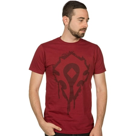 JINX World of Warcraft Horde Crest Stencil Mens Gamer Tee Shirt ...