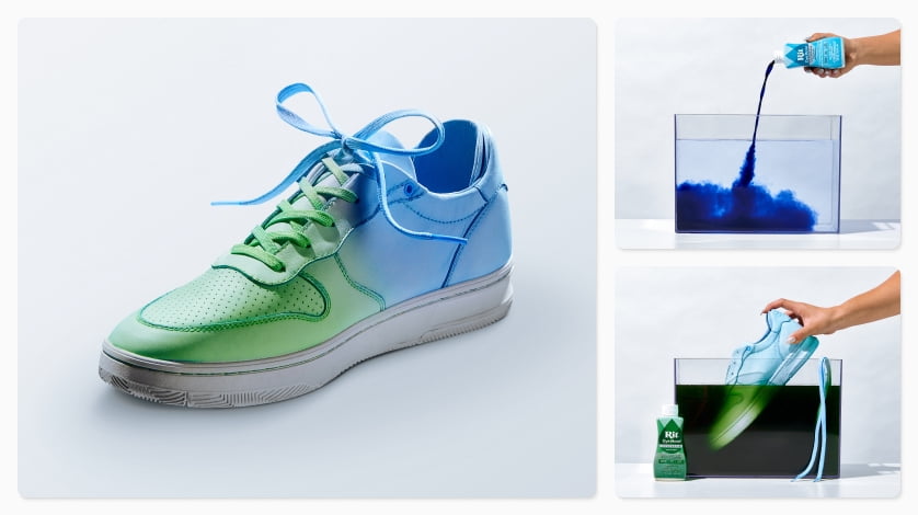 Dip-Dye Sneakers