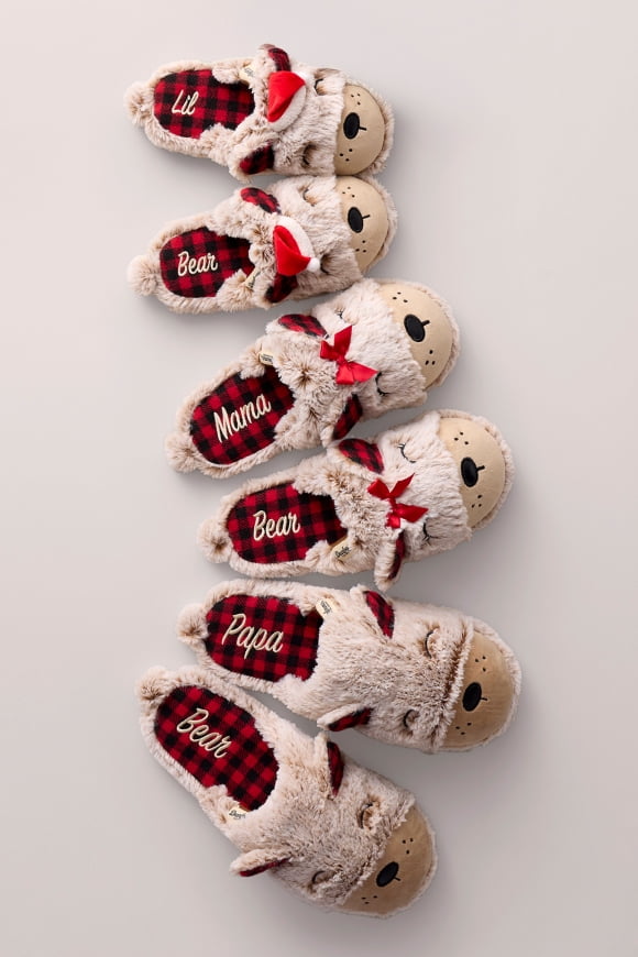 Christmas Slippers in Matching Family Pajamas - Walmart.com