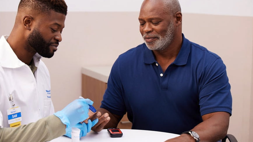 Pharmacy Health Services. Same-day health screenings.