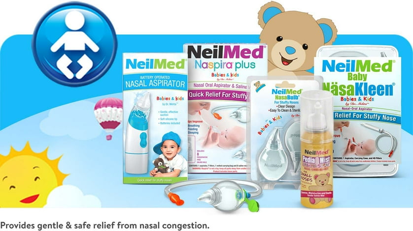 A variety of NeilMed products formulated for children.