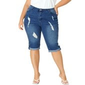 Plus Size Jean Shorts in Plus Size Shorts - Walmart.com